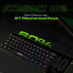 SpinBot Rage MK61 Mechanical Keyboard - Ultra-Compact 60% Layout | Tac